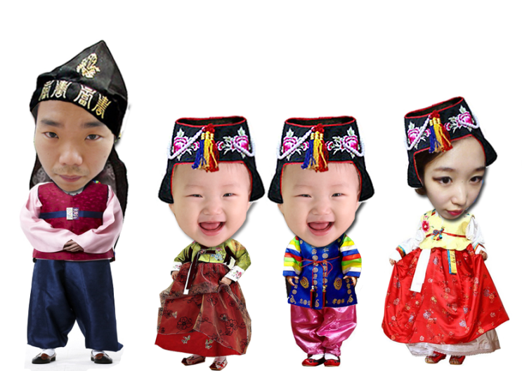돌잔치준비엄마표돌잔치미니실물 귀여운 대두 미니실물~ 한복입고 있는 가족♥ 엄마표돌잔치돌잔치준비엄마표돌잔치소스포토샵
