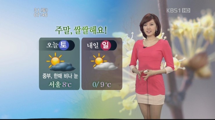 최영아 기상캐스터 노출 네이버 블로그