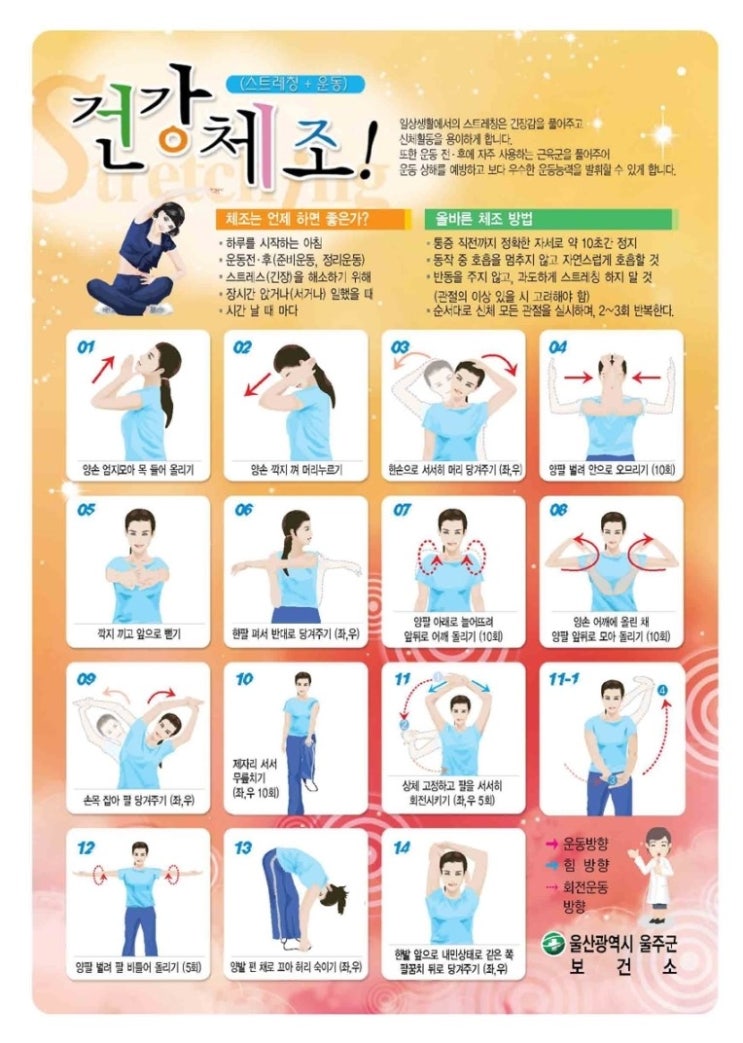열정♡건강증진 건강체조스트레칭운동 앉아서 하는 간편한 스트레칭 포스터 네이버 블로그