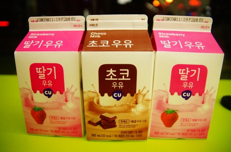 Cu Cu 초코우유 딸기우유 500ml 네이버 블로그