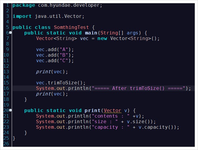 [java] Vector Trimtosize 네이버 블로그
