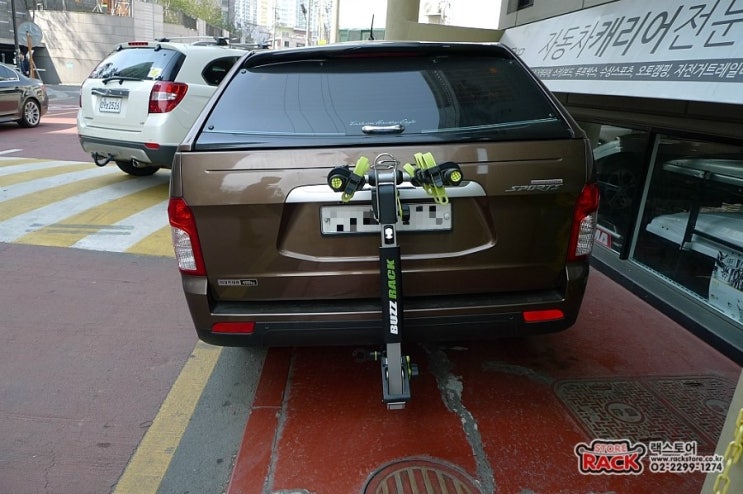 코란도 스포츠 버즈랙 버팔로 H4 히치 사각바용 자전거캐리어 네이버 블로그