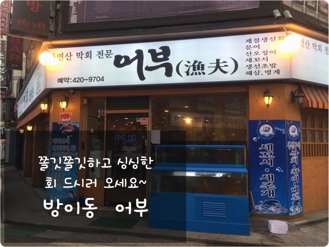방이동 회식장소 추천 어부 세꼬시 자연산 횟집 네이버 블로그