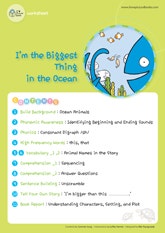 영어동화 I'm the Biggest Thing in the Ocean! 워트시트와 활용법 : 네이버 블로그
