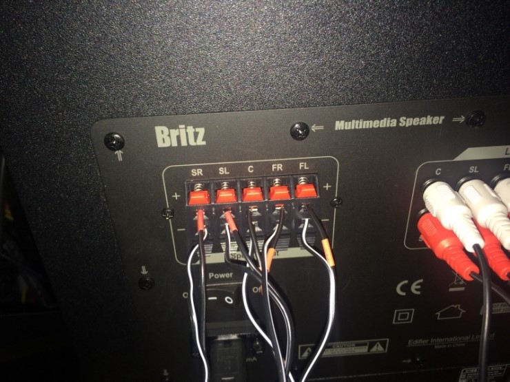 [5.1스피커 설치] 5.1채널 스피커 컴퓨터연결하기, 브리츠br-5100t3 한방에 설치하자! : 네이버 블로그
