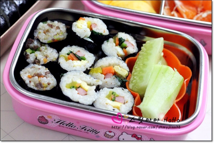어린이집 도시락 꼬마김밥 만들기 초간단하게 네이버 블로그