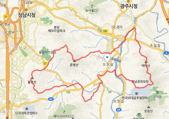 경기 광주시 오포읍 신현리의 교통정보와 상세지도 대중교통정보 네이버 블로그