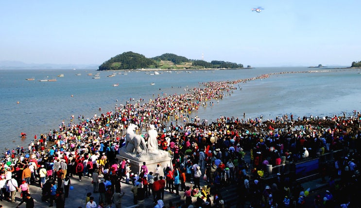 전국 모세의 기적 바다갈라짐 현상 체험 여행 실미도소야도제부도무창포진도해남우도소매물도 외 신비의 바닷길