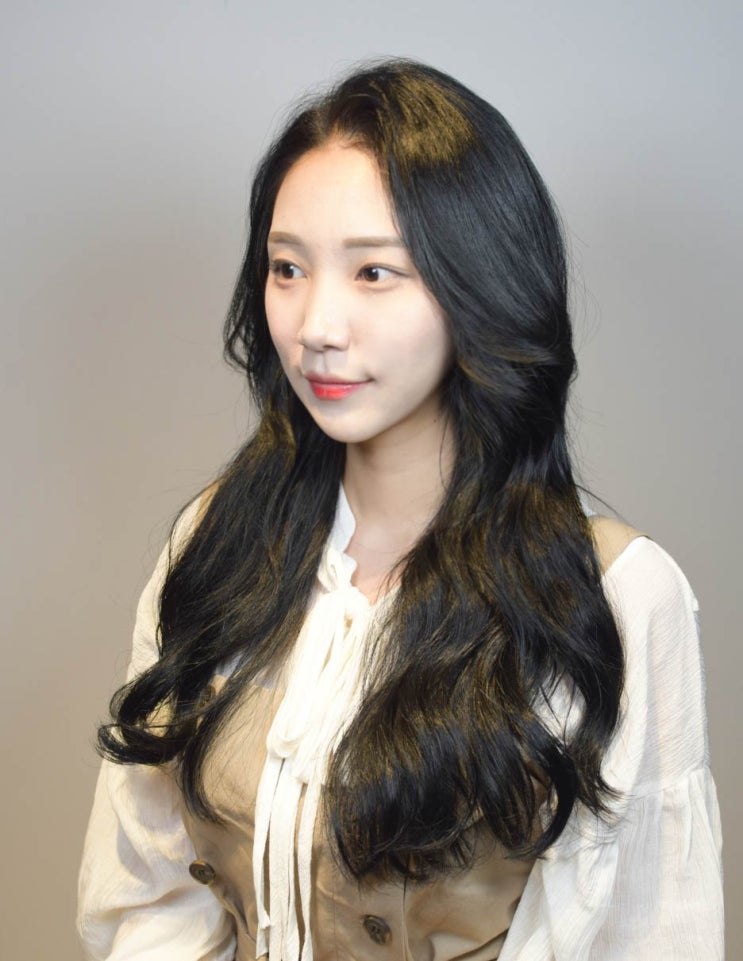 개강여신 긴머리헤어스타일 부드러운 인상으로 네이버 블로그