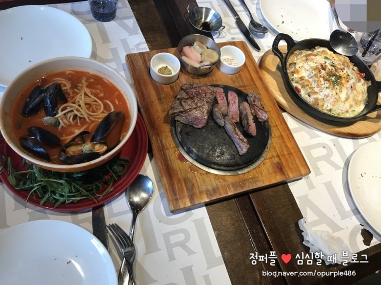 신도림 디큐브시티 맛집 파스타 스테이크 라그릴리아 네이버 블로그
